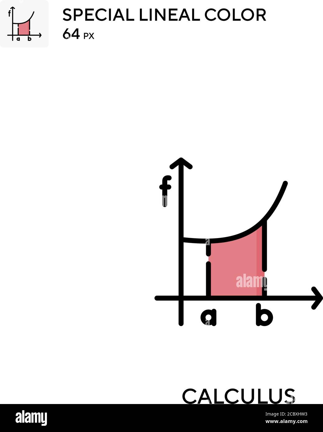 Calculus Special lineal color vector icon. Calculus icons for your ...