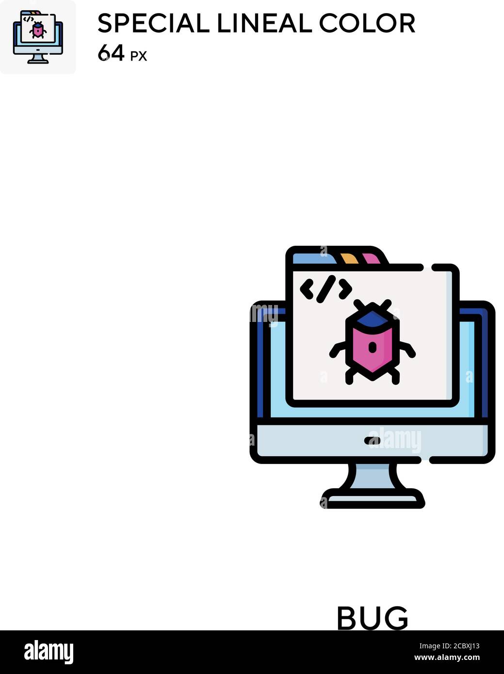 Bug Special lineal color vector icon. Bug icons for your business ...