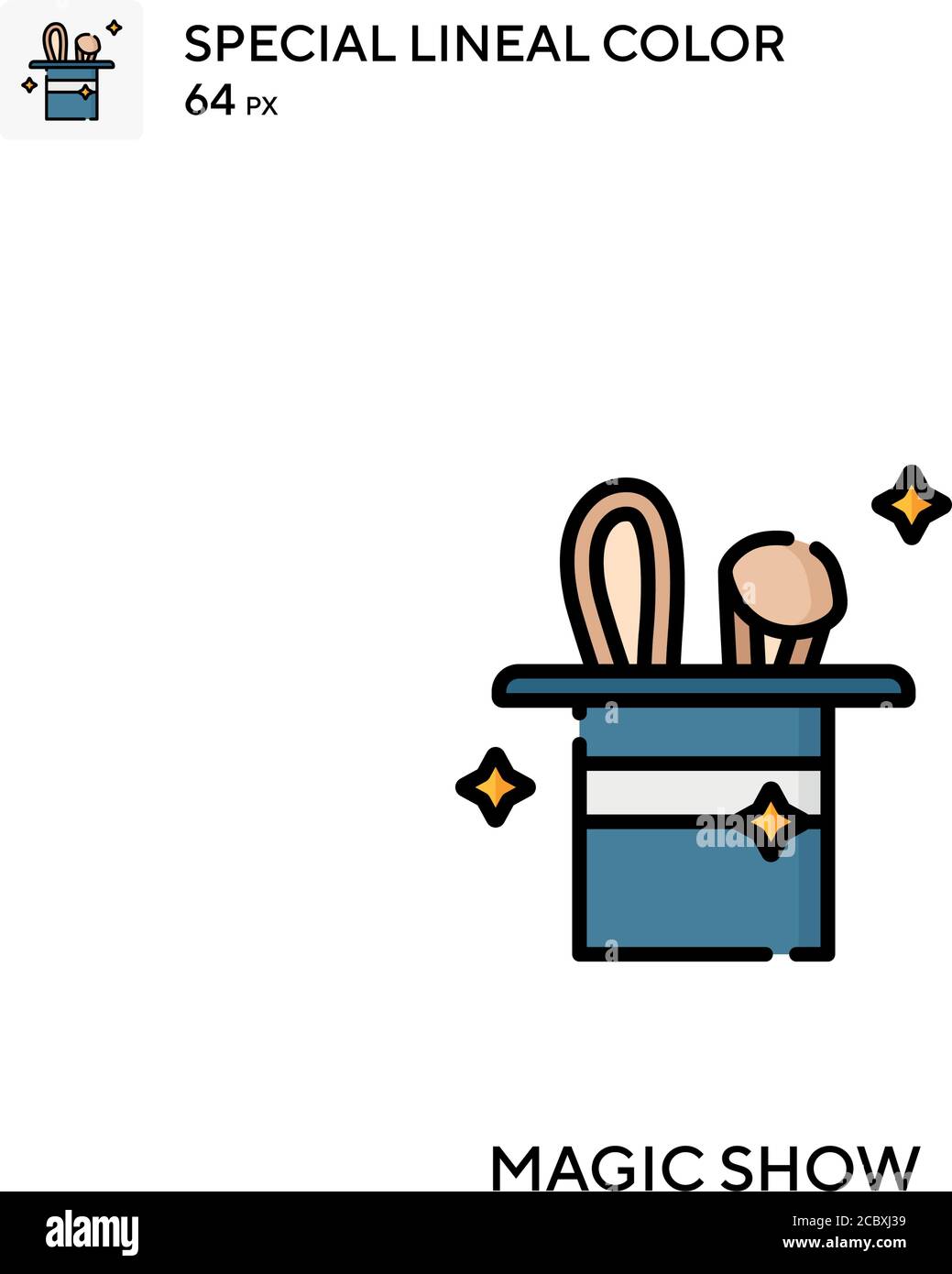 Magic show Special lineal color vector icon. Magic show icons for your ...