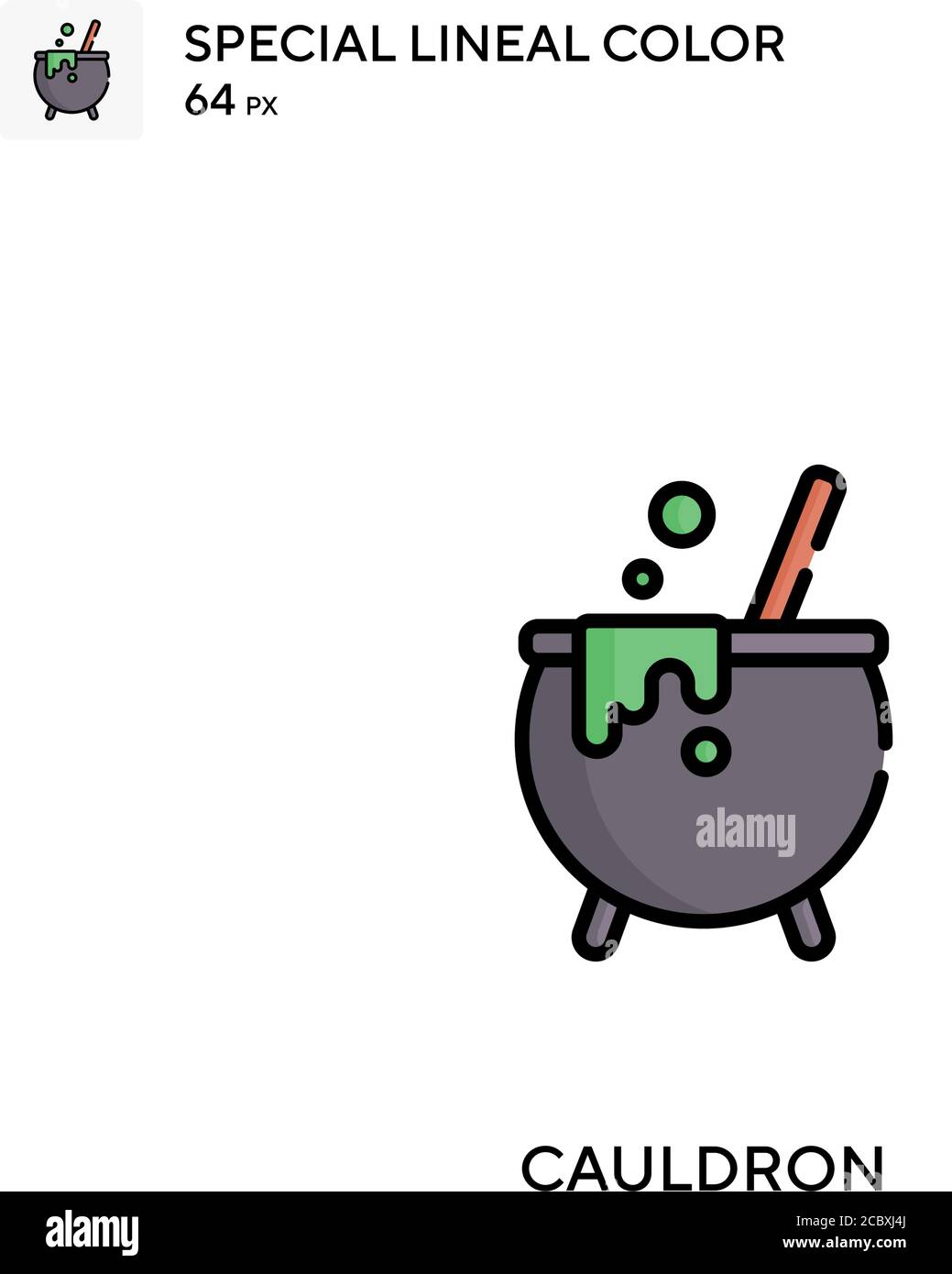 Cauldron Special lineal color vector icon. Cauldron icons for your ...