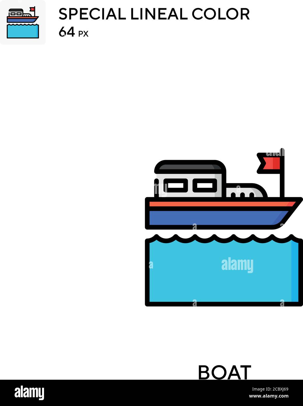 Boat Special lineal color vector icon. Boat icons for your business ...