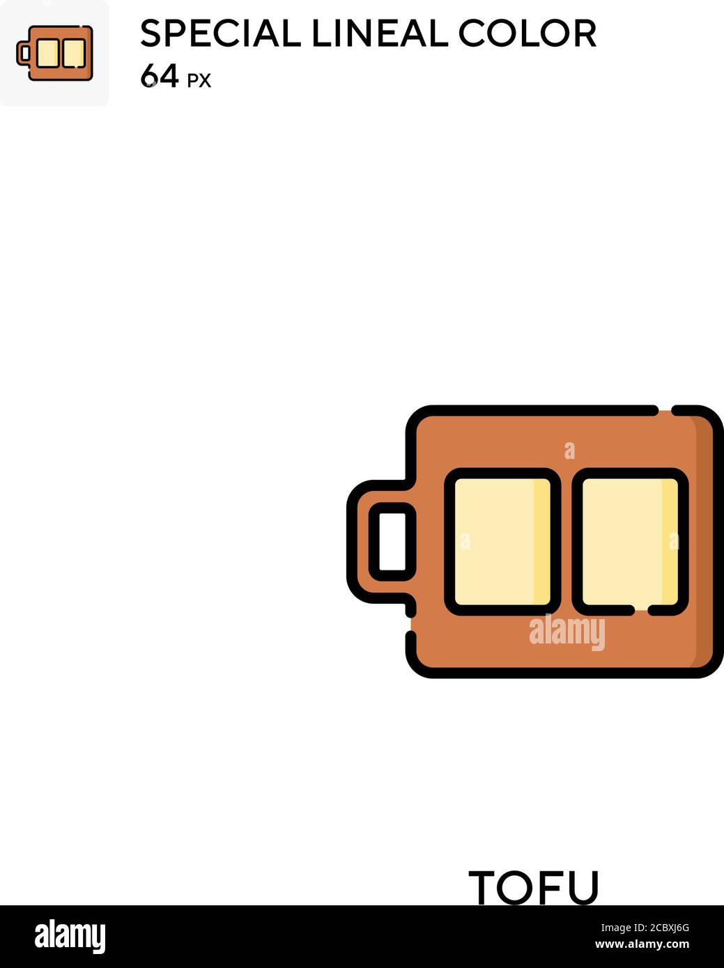Tofu Special lineal color vector icon. Tofu icons for your business project Stock Vector Image ...