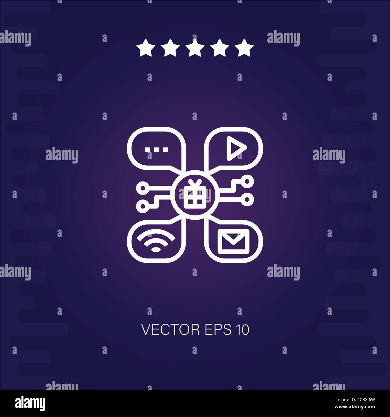 channel vector icon modern illustration Stock Vector Image & Art - Alamy