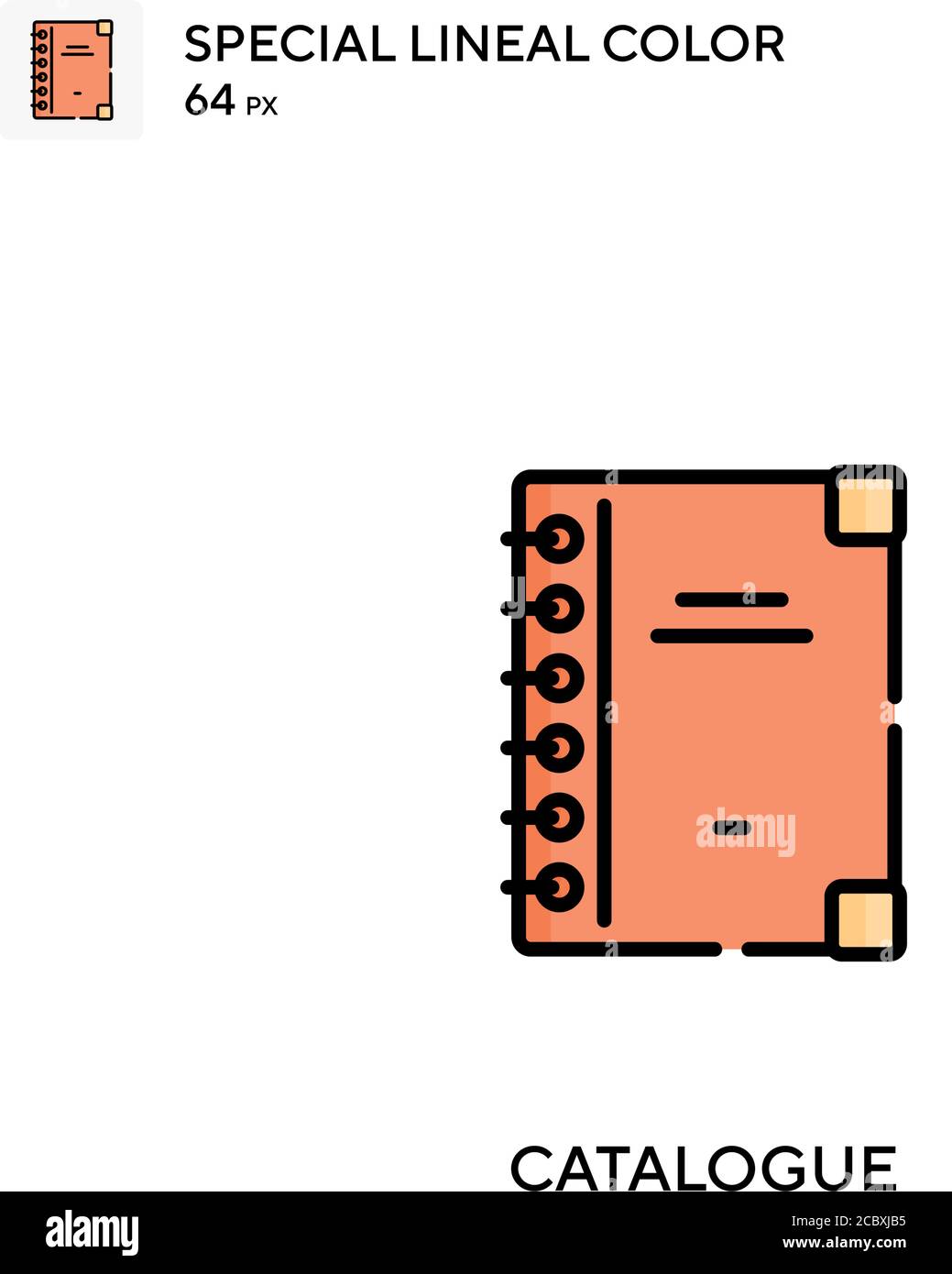 Catalogue Special lineal color vector icon. Catalogue icons for your ...