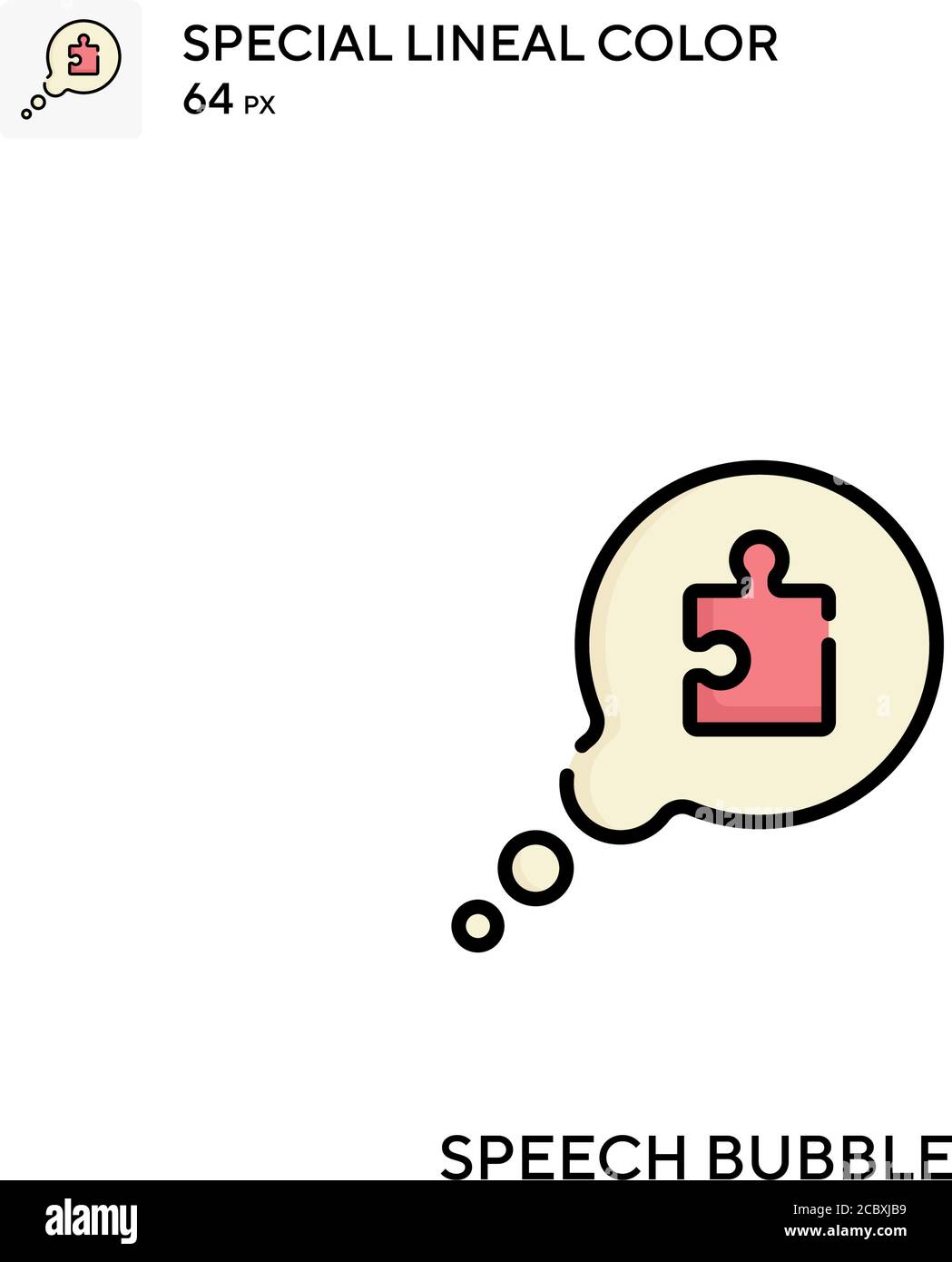 Speech bubble Special lineal color vector icon. Speech bubble icons for your business project ...