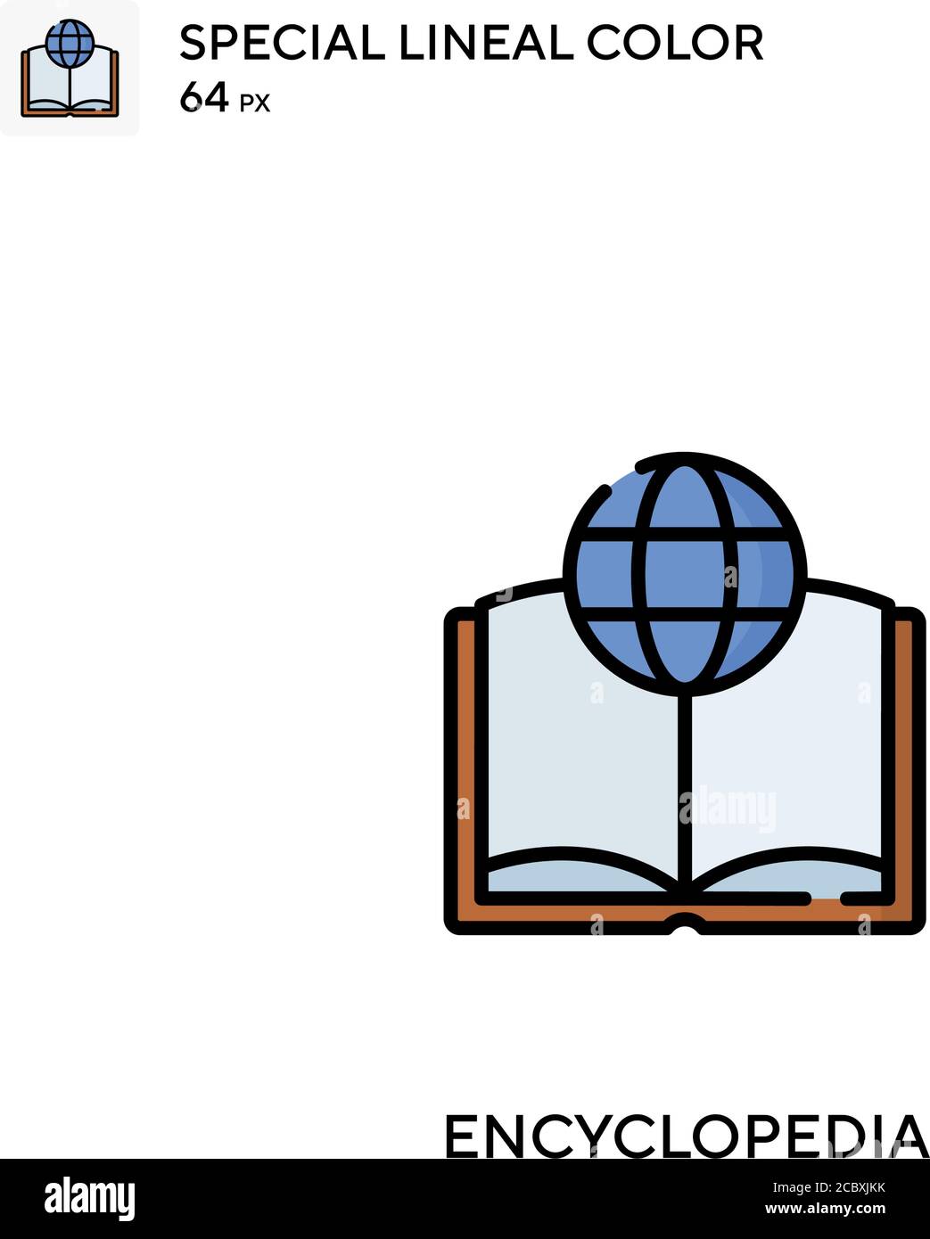 Encyclopedia Special lineal color vector icon. Encyclopedia icons for ...