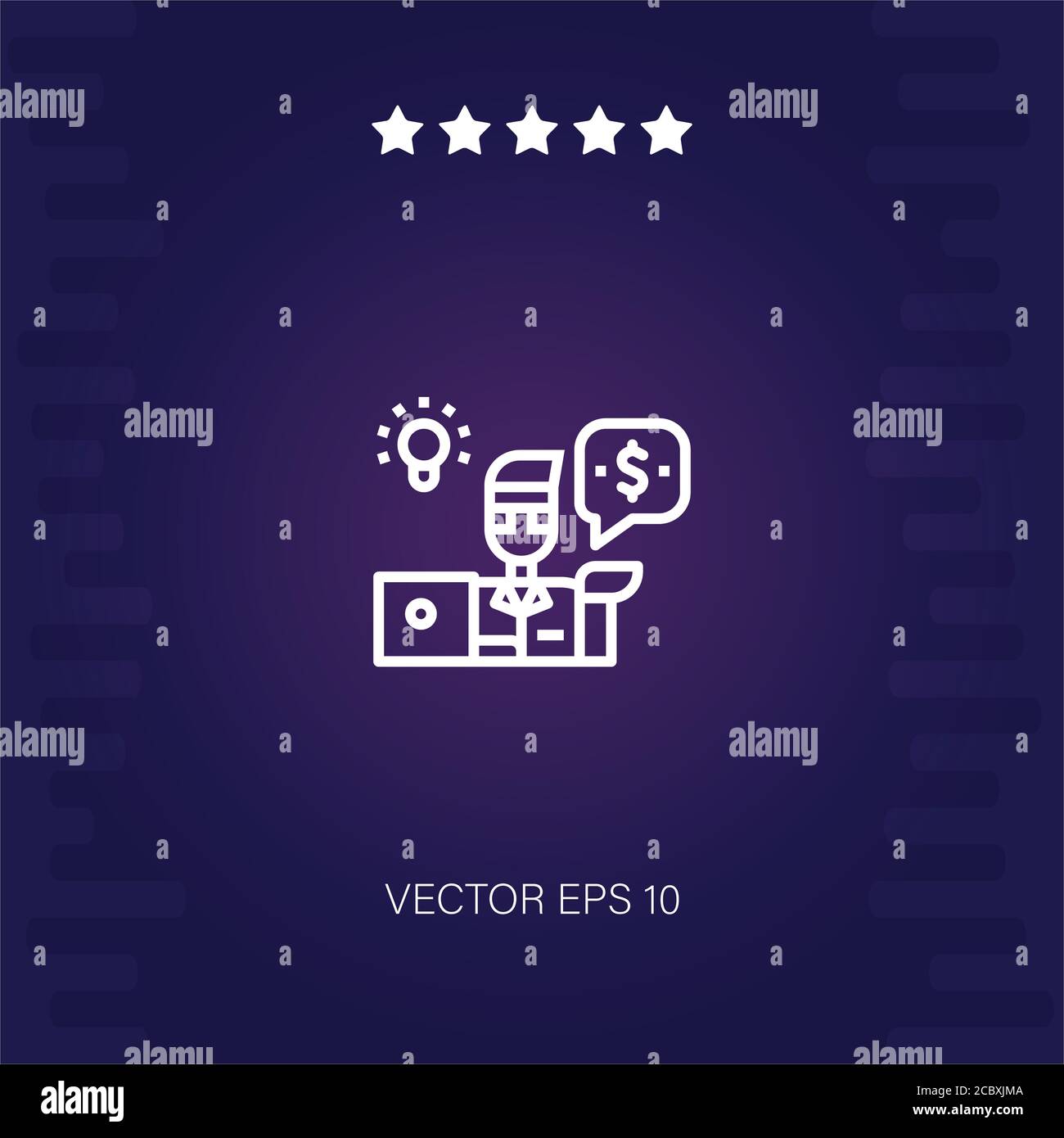 Bank manager desk sign Stock Vector Images - Alamy