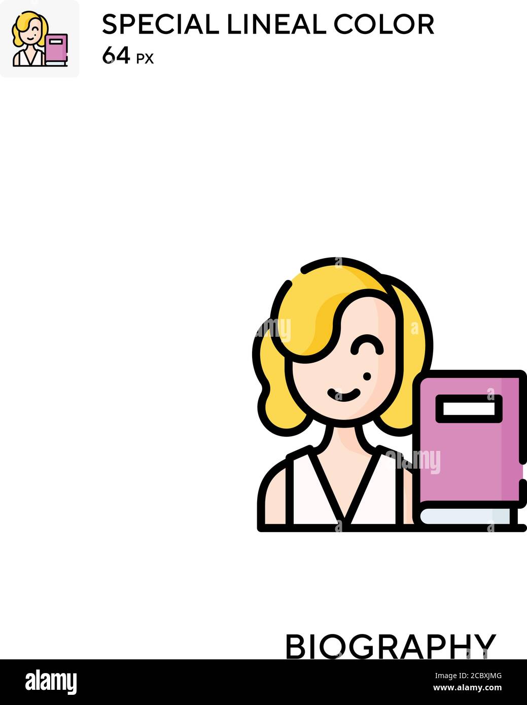 The official biography Stock Vector Images - Alamy