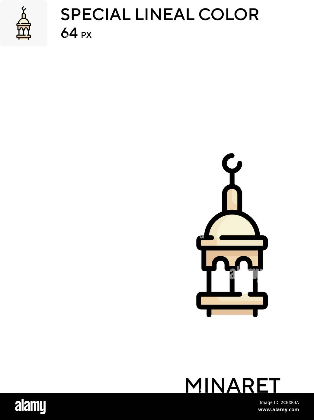 Minaret Special lineal color vector icon. Minaret icons for your ...