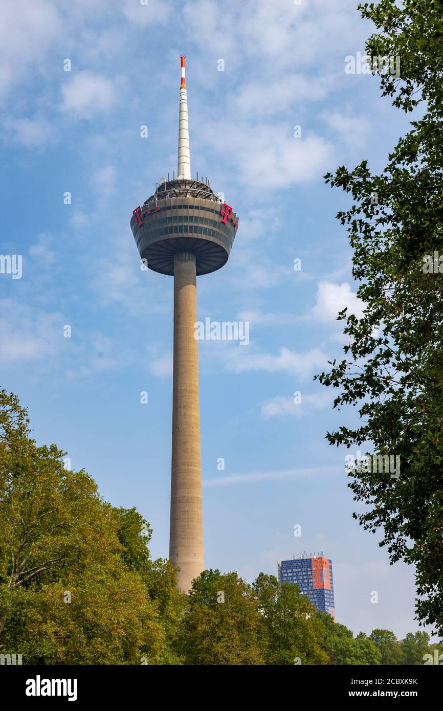 Cologne, NRW, Germany, 08 15 2020, radio tower Colonius, outdoors Stock ...