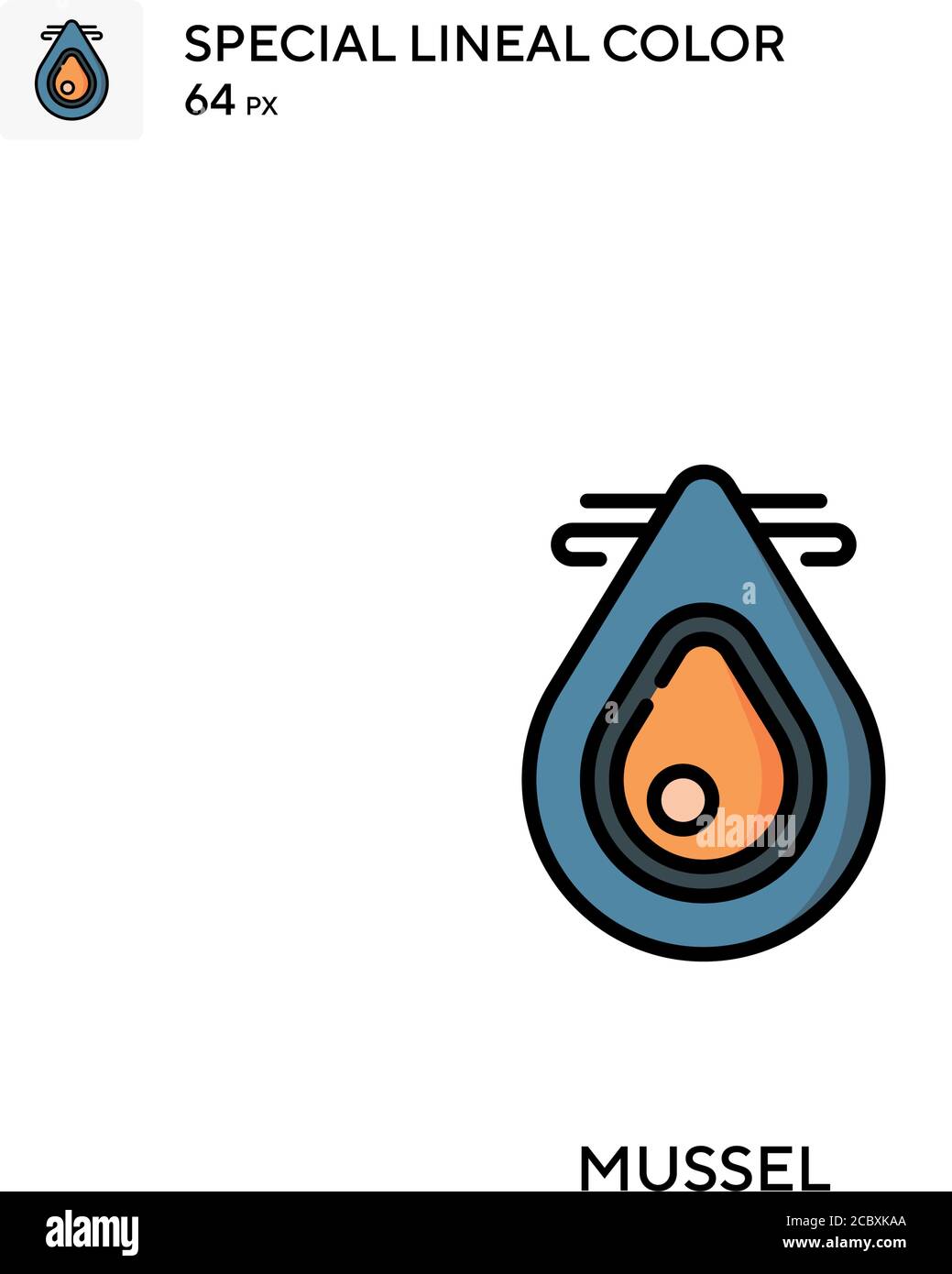 Mussel Special lineal color vector icon. Mussel icons for your business ...