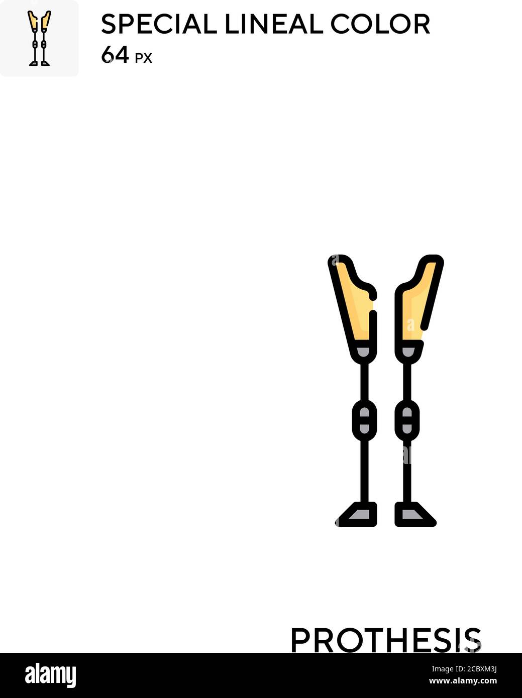 Prothesis Special lineal color vector icon. Prothesis icons for your business project Stock ...