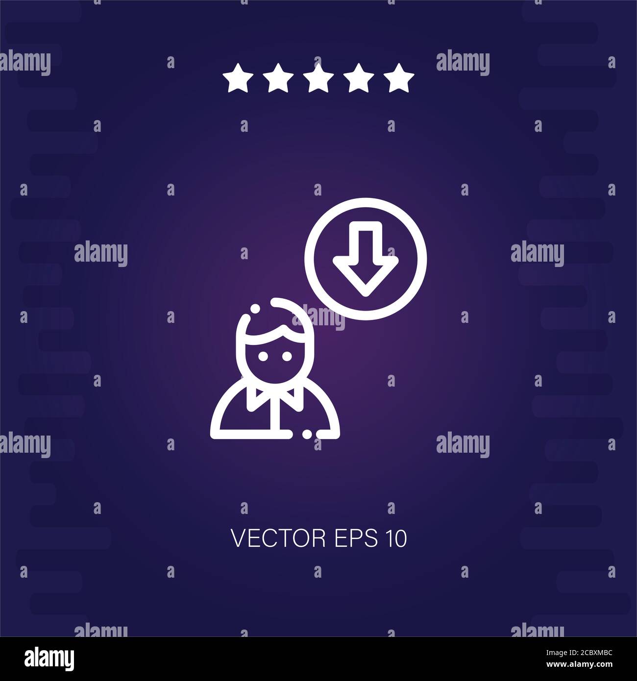 downgrade vector icon modern illustration Stock Vector Image & Art - Alamy