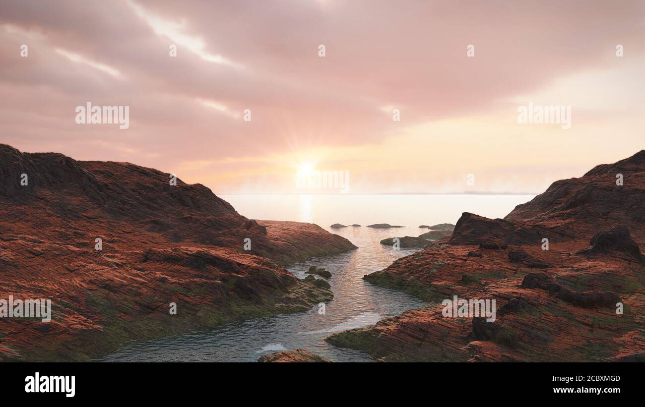 life on ancient Mars, liquid water and thriving simple lifeforms in ...