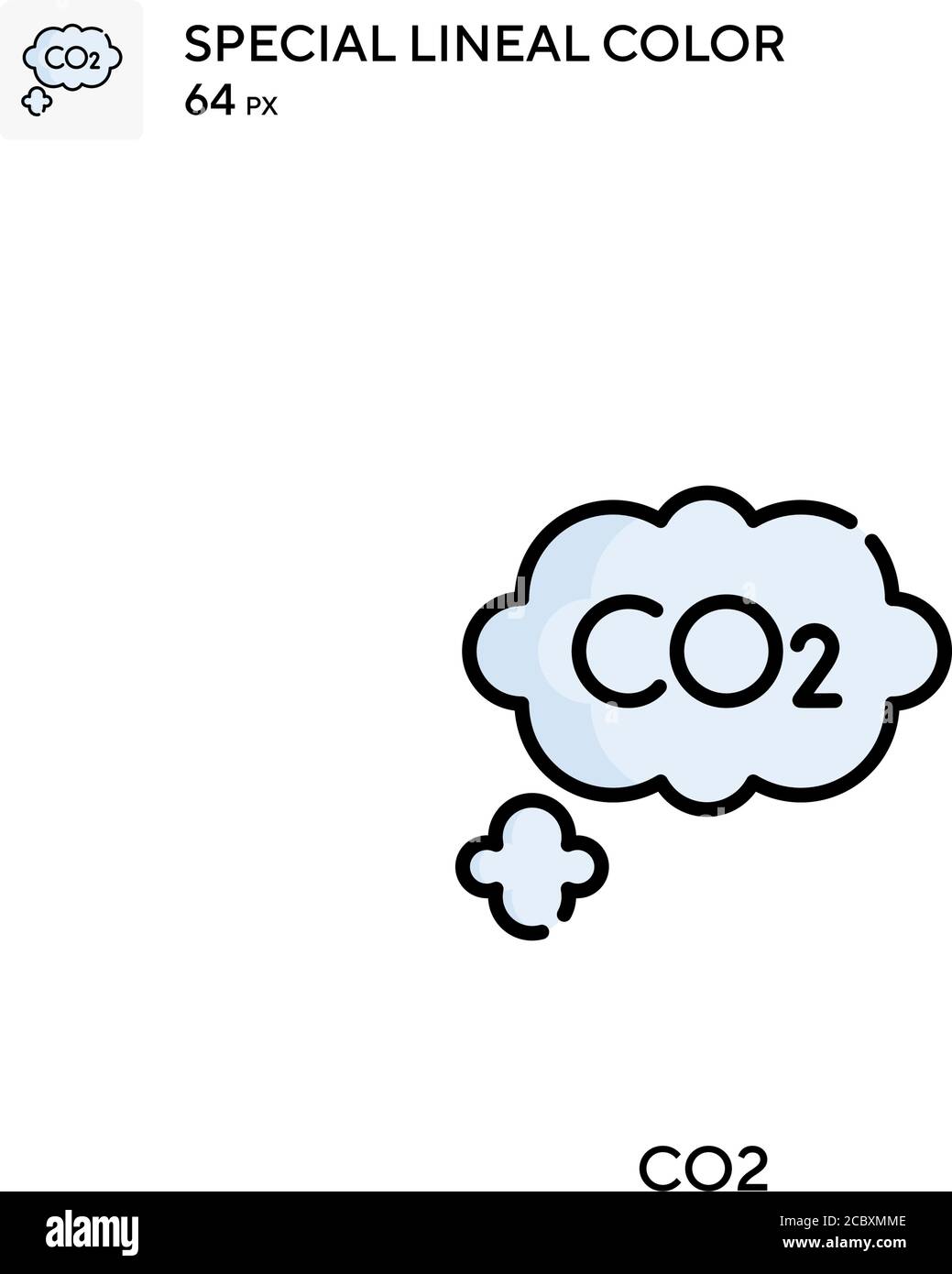 Co2 Special lineal color vector icon. Co2 icons for your business ...