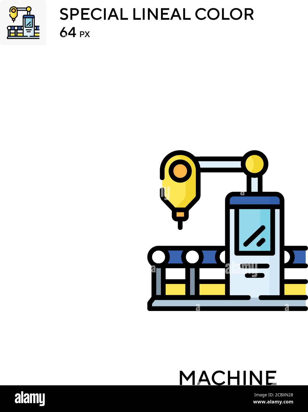Machine Special lineal color vector icon. Machine icons for your ...