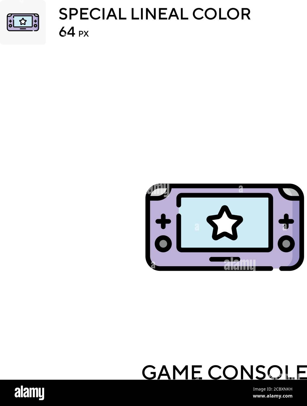 Game console Special lineal color vector icon. Game console icons for ...