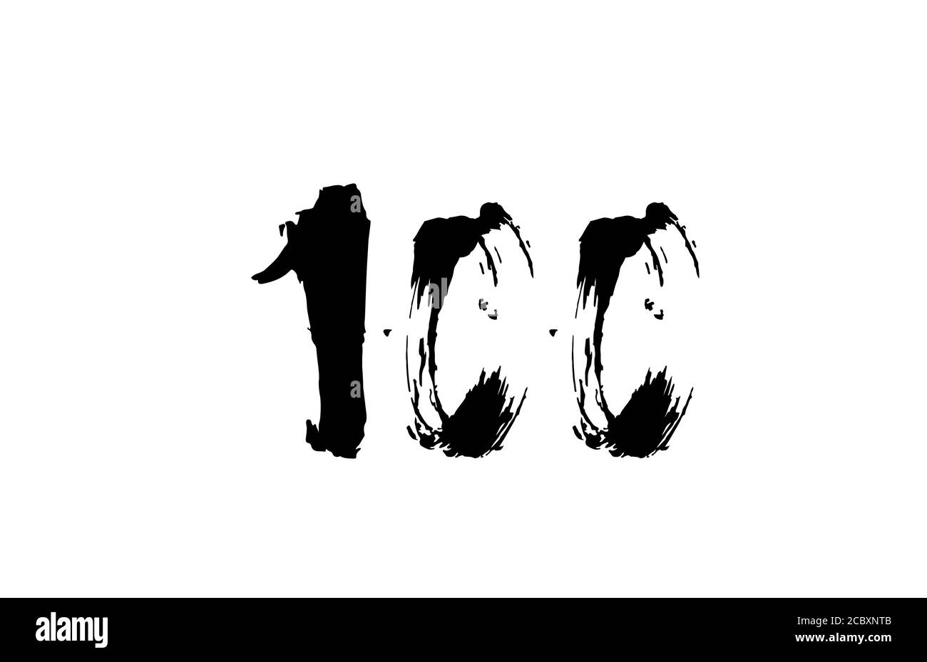 100 grunge number logo icon design. Handwritten vintage concept. Black ...