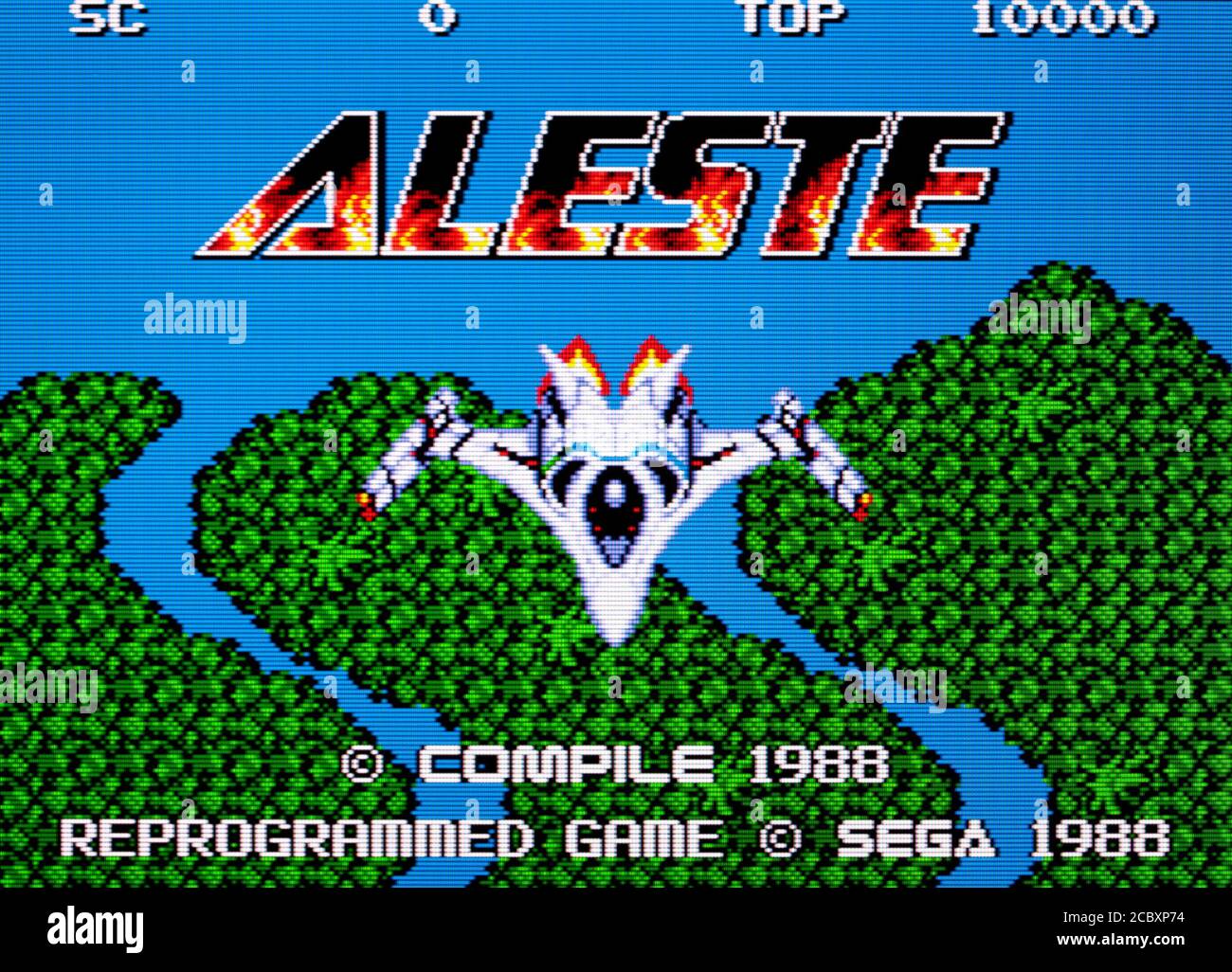 Aleste - Sega Master System - SMS - editorial use only Stock Photo - Alamy