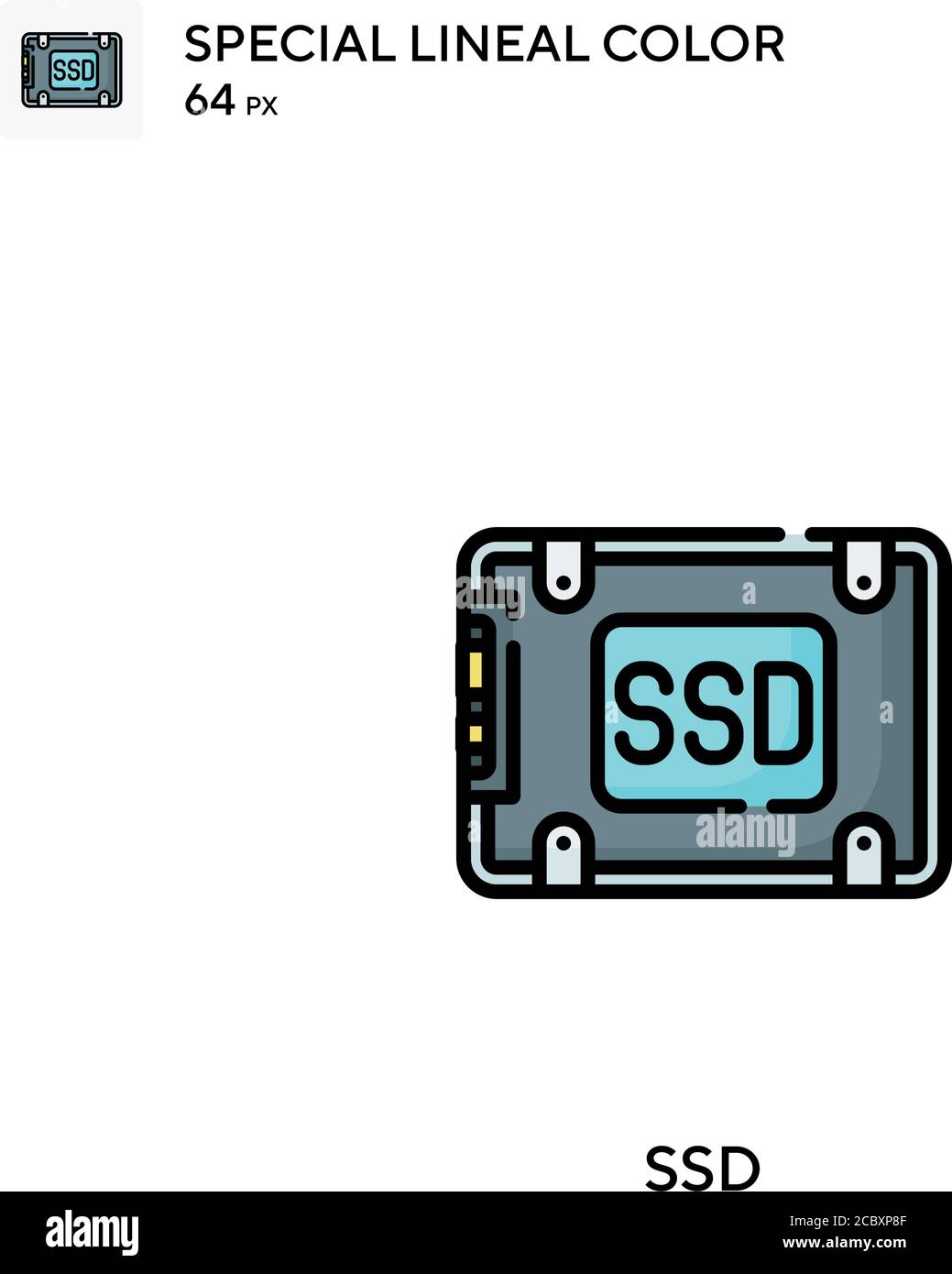 Ssd Special lineal color vector icon. Ssd icons for your business ...