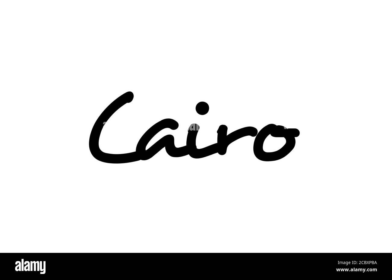 Cairo city handwritten text word hand lettering. Calligraphy text ...