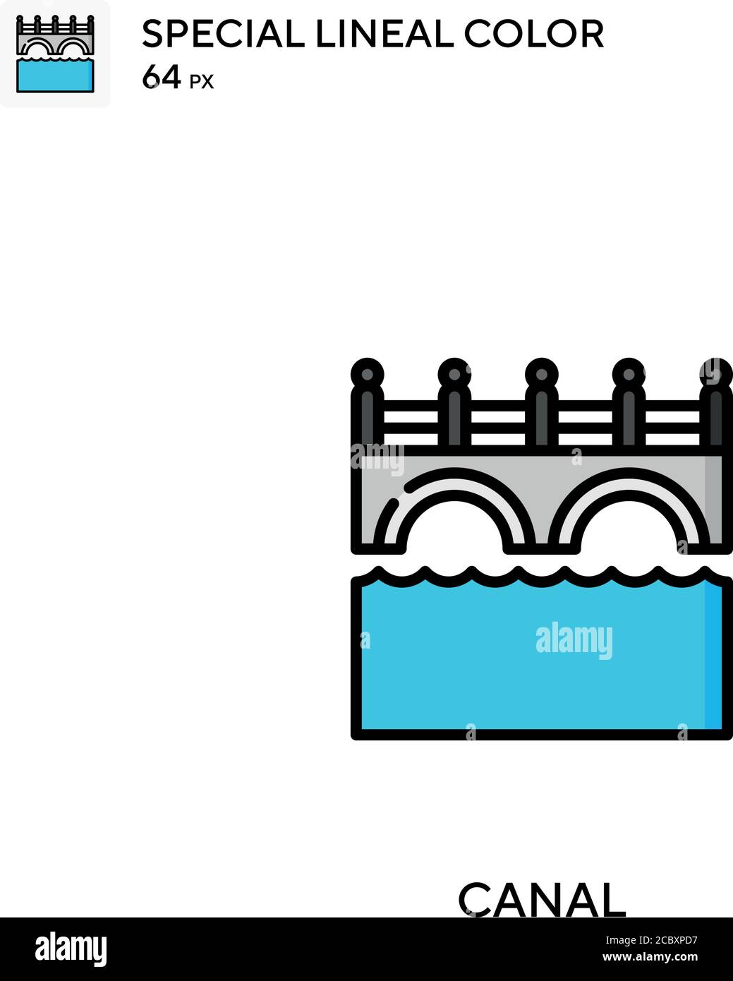 Canal Special lineal color vector icon. Canal icons for your business ...