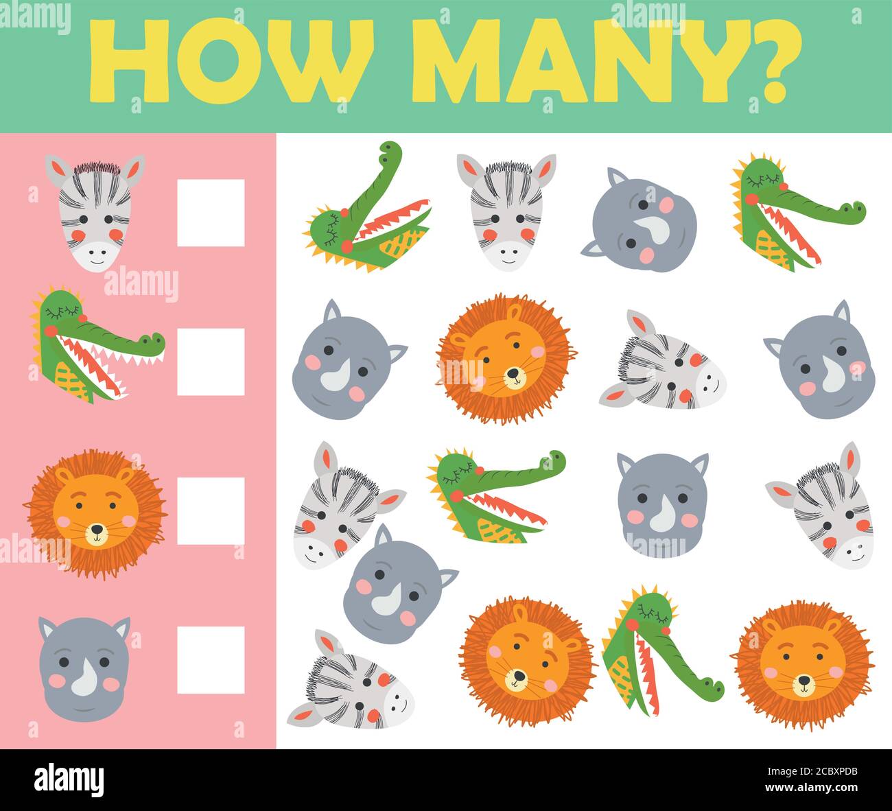 Counting. Game for Preschool Children. Educational a mathematical game ...