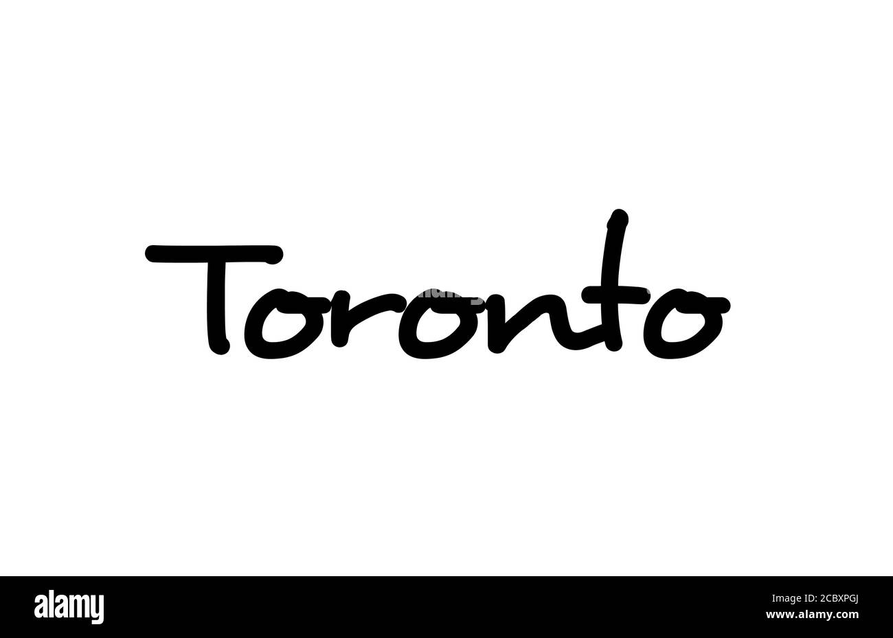 Toronto city handwritten text word hand lettering. Calligraphy text ...