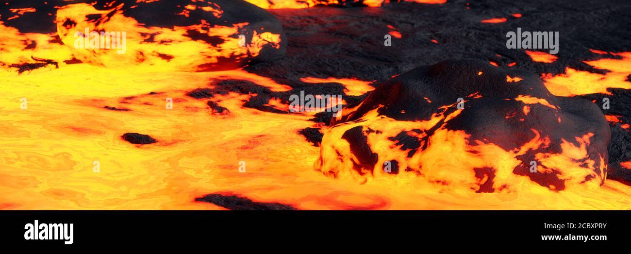 lava field, magma flow landscape, molten rock close up Stock Photo - Alamy