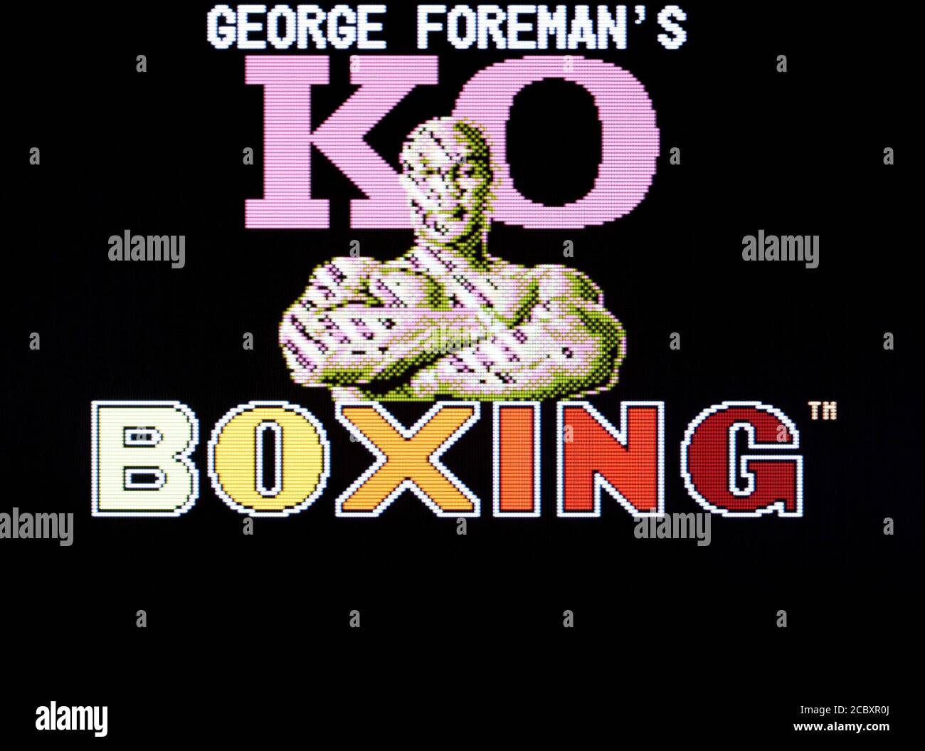 George Foreman's KO Boxing - Sega Master System - SMS - editorial use ...