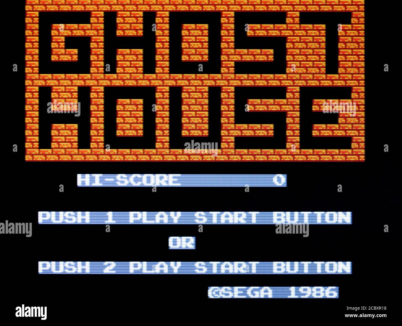 Ghost House - Sega Master System - SMS - editorial use only Stock Photo ...