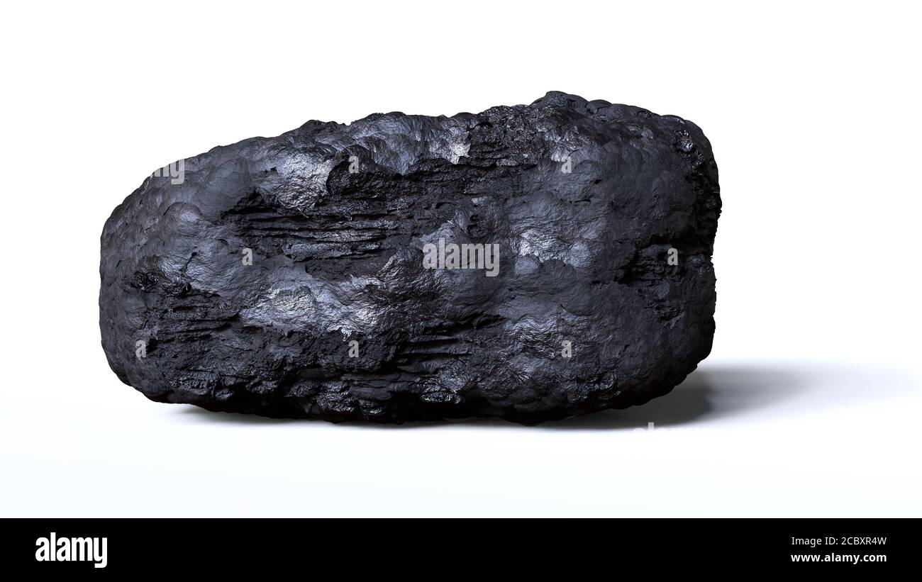 unusual rough rock isolated with shadow on white background Stock Photo ...