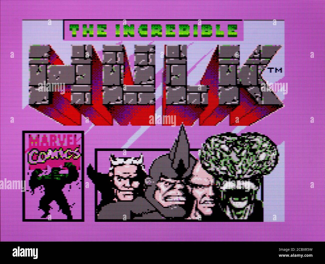 The Incredible Hulk - Sega Master System - SMS - editorial use only ...