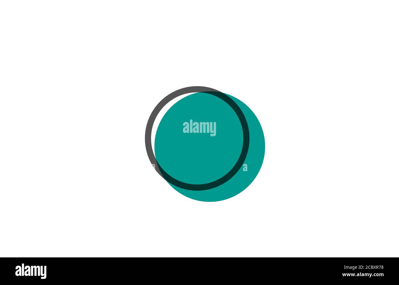 green black O line alphabet letter logo icon for company. Simple line ...