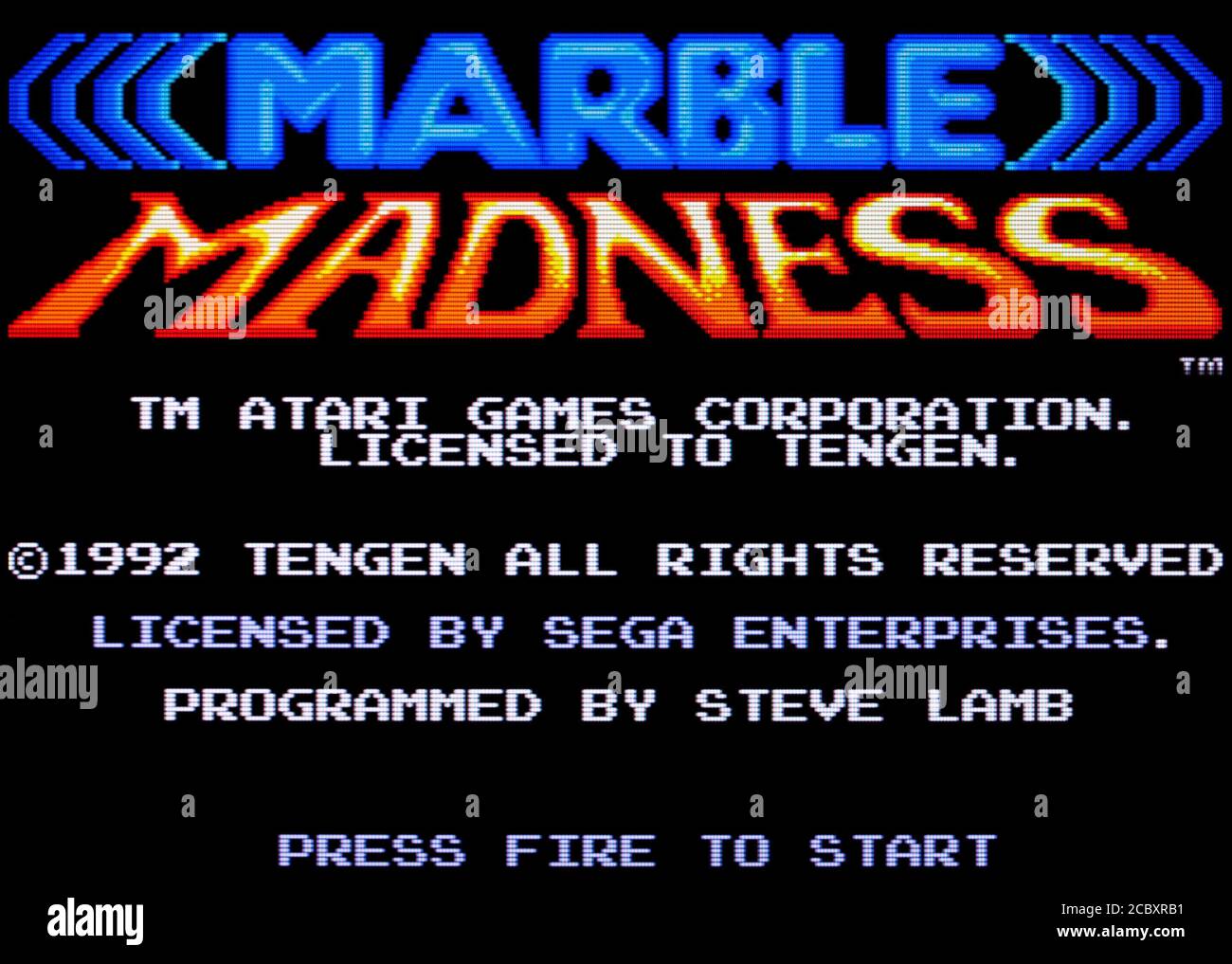 Marble Madness - Sega Master System - SMS - editorial use only Stock ...