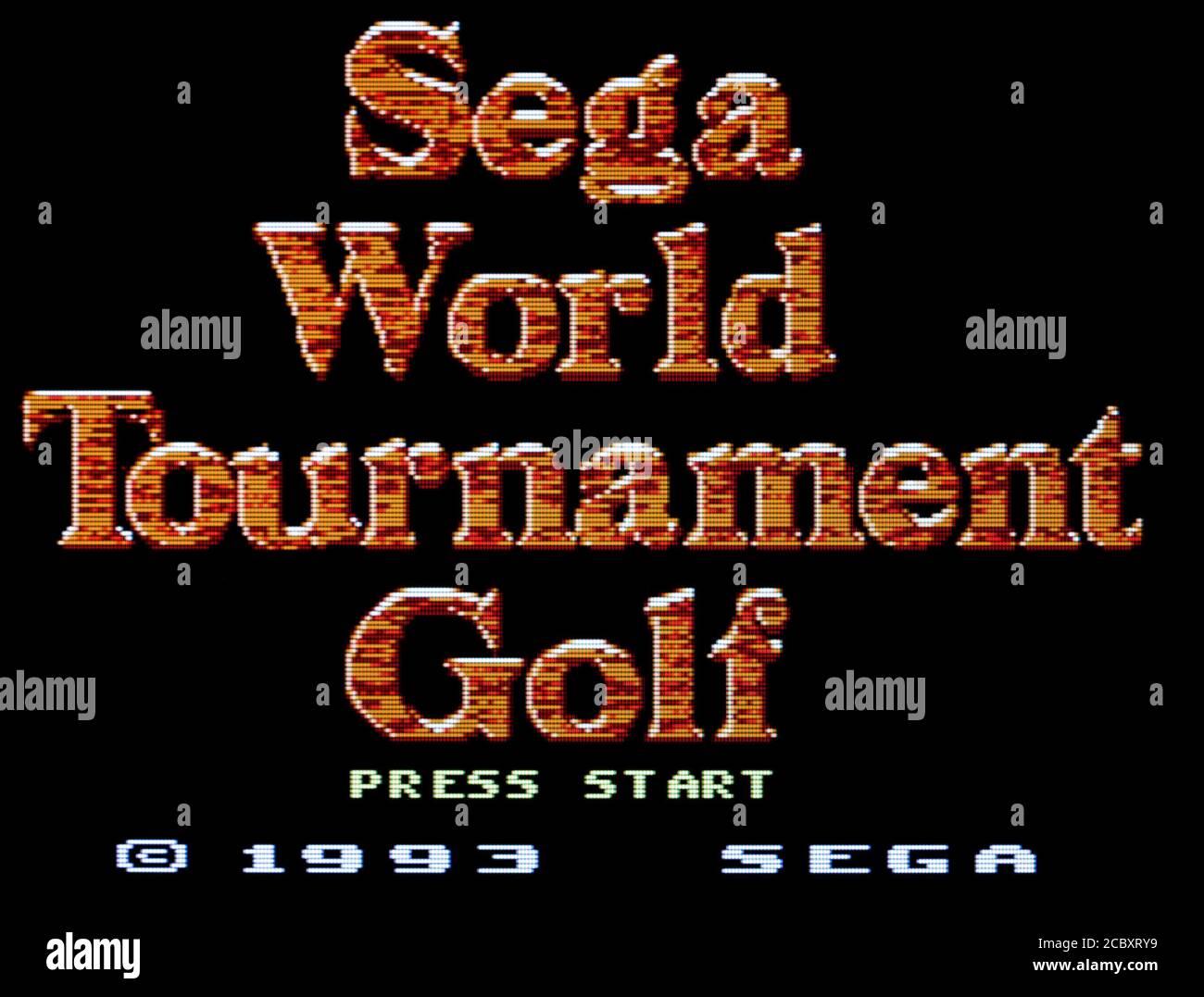 Sega World Tournament Golf - Sega Master System - SMS - editorial use ...