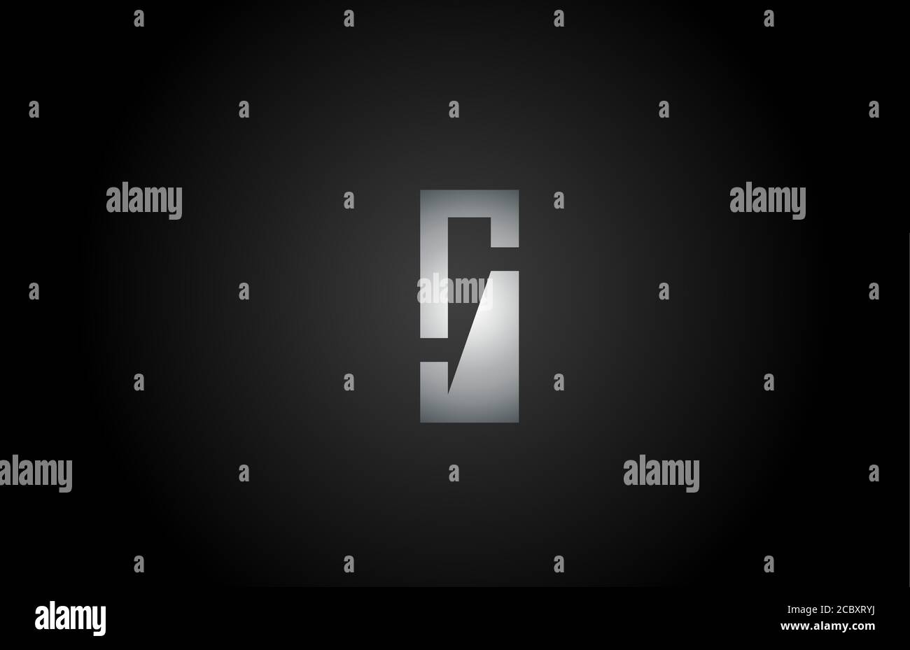black grey I alphabet letter logo icon. Line design for company and ...