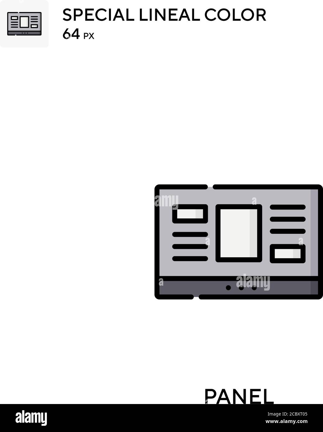 Panel Special lineal color vector icon. Panel icons for your business ...