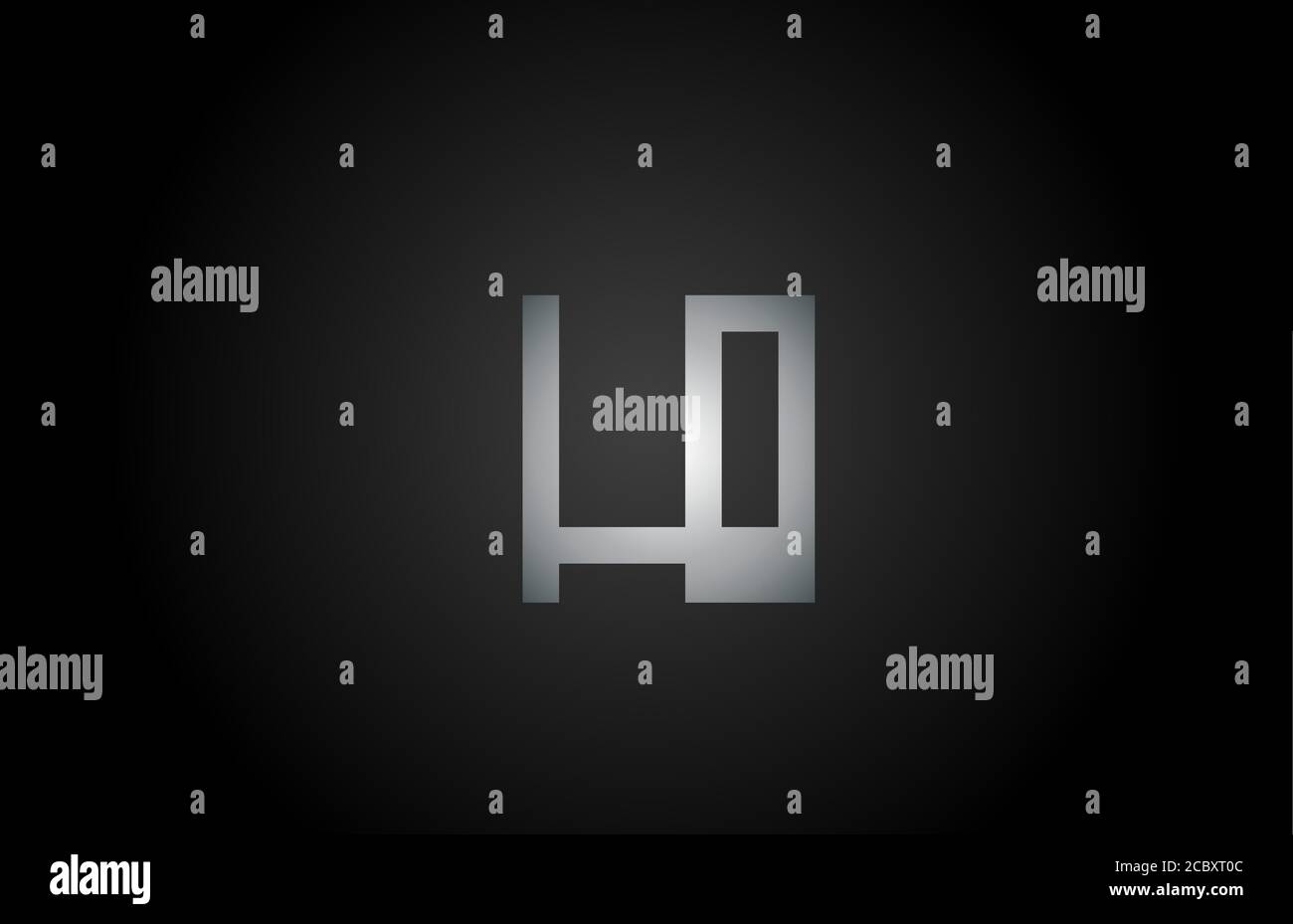 black grey H alphabet letter logo icon. Line design for company and ...