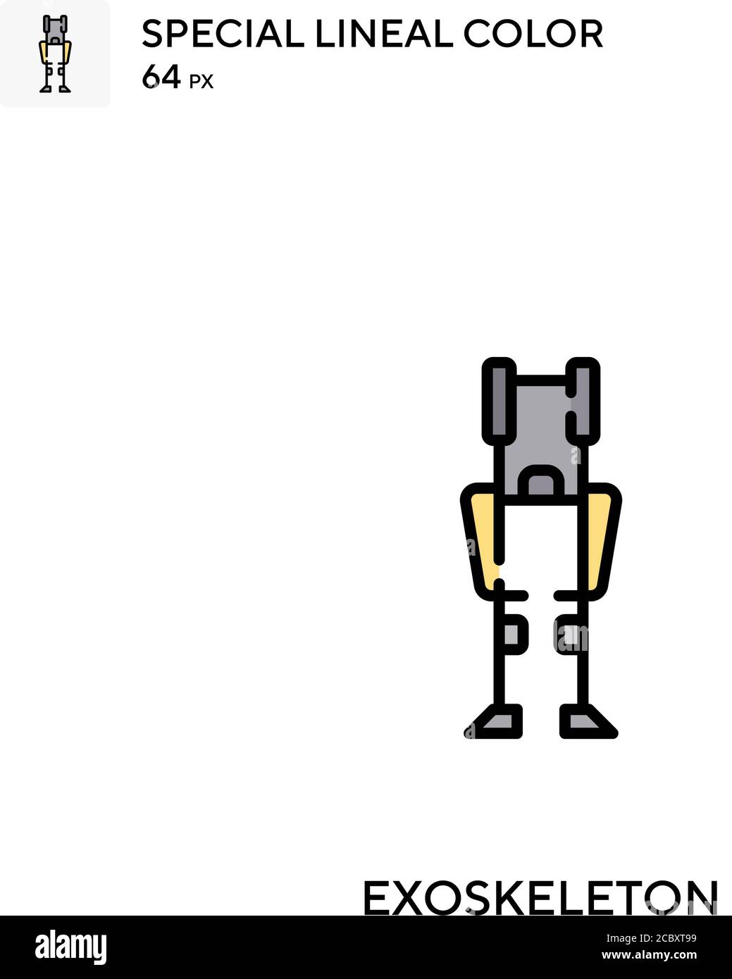 Exoskeleton Special lineal color vector icon. Exoskeleton icons for ... Exoskeleton Special lineal color vector icon. Exoskeleton icons for ...
