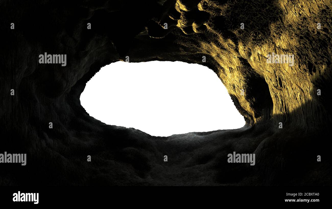 Dark scary cave hi-res stock photography and images - Alamy