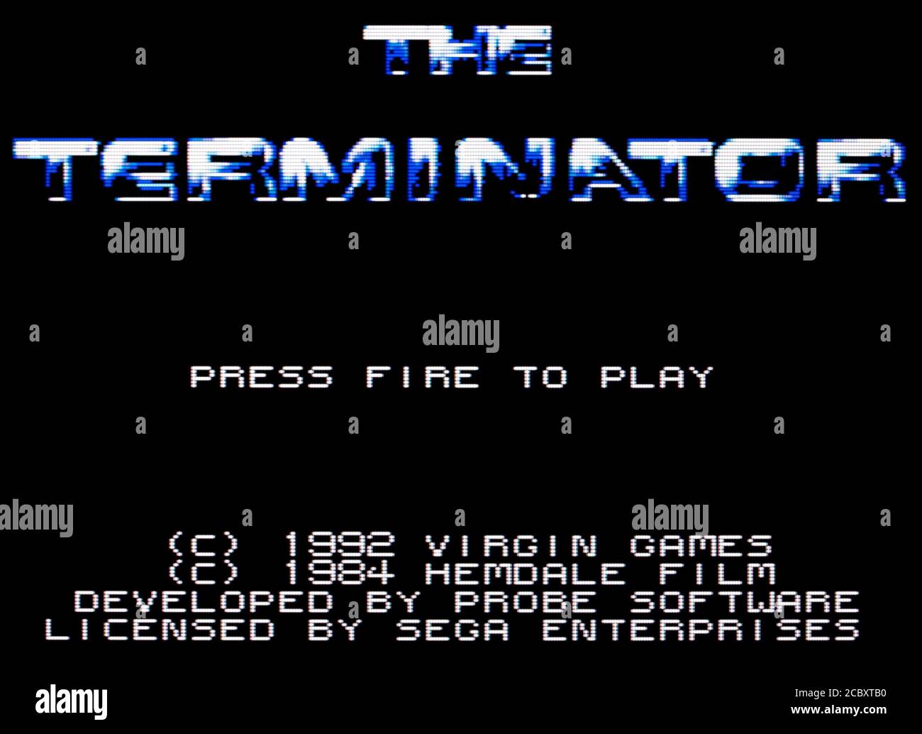The Terminator - Sega Master System - SMS - editorial use only Stock ...