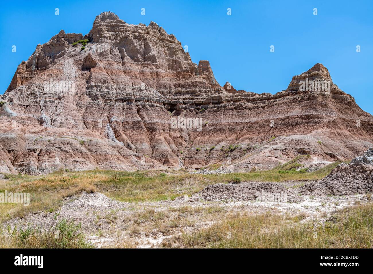 Landscape of Badlands National Park during the daytime Stock Photo - Alamy