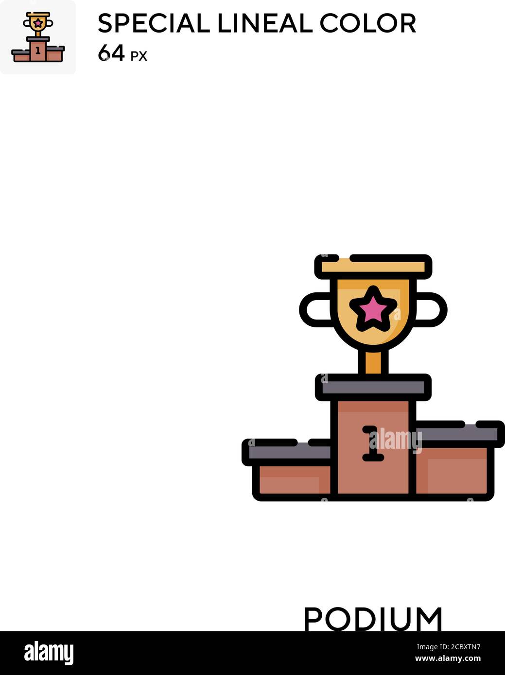 Podium Special lineal color vector icon. Podium icons for your business ...
