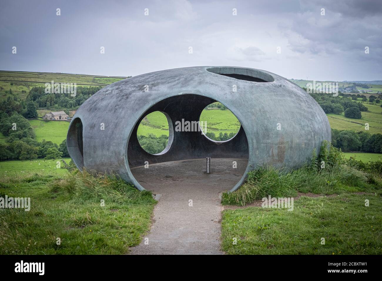 The Atom Panopticon sculpture, Wycoller Country Park, Colne, Pendle ...