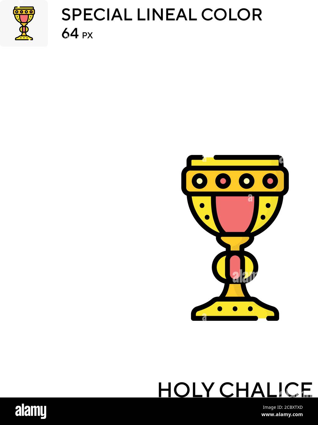 First communion chalice icon vector hi-res stock photography and images ...