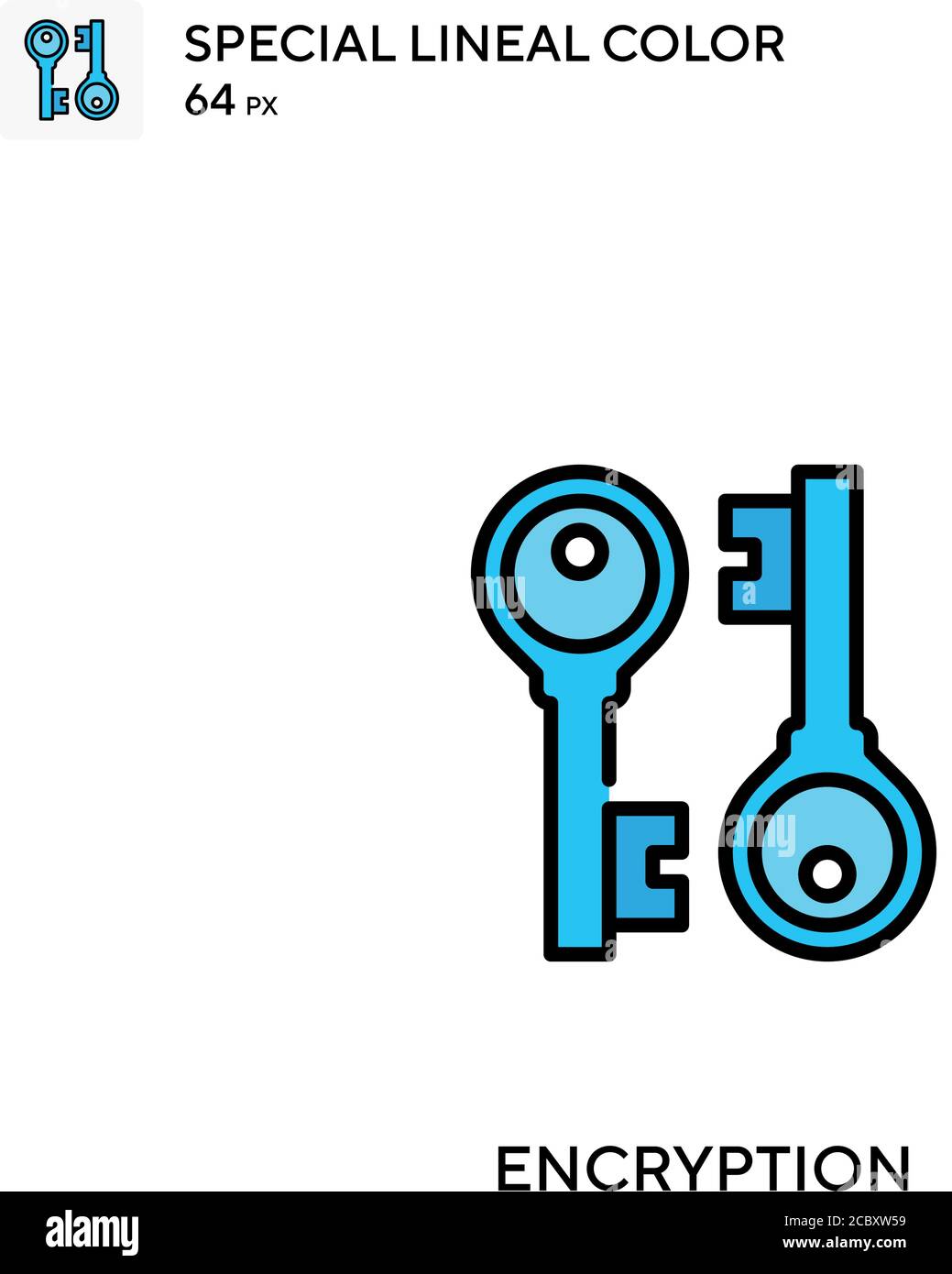 Encryption Special lineal color vector icon. Encryption icons for your ...