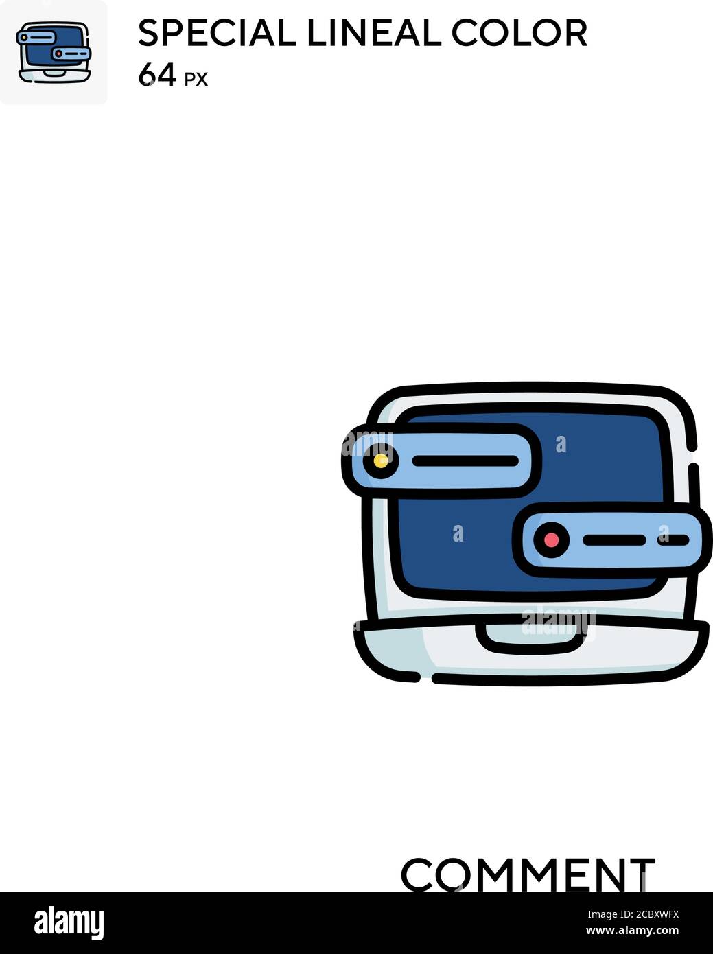 Comment Special lineal color vector icon. Comment icons for your ...