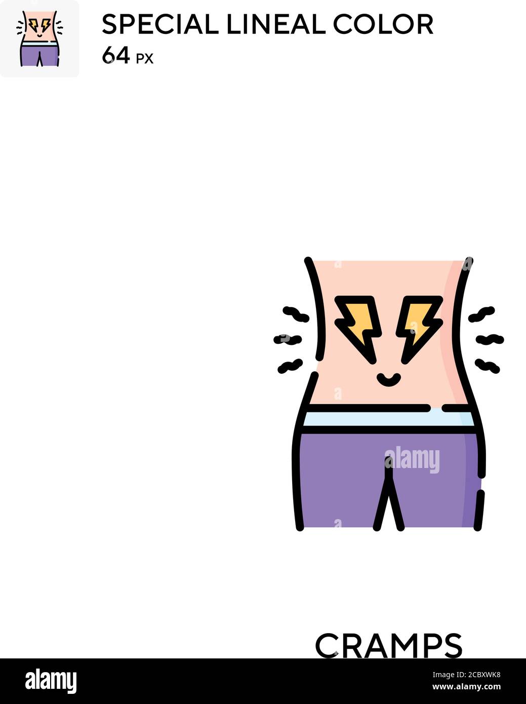 Sore tummy Stock Vector Images - Alamy