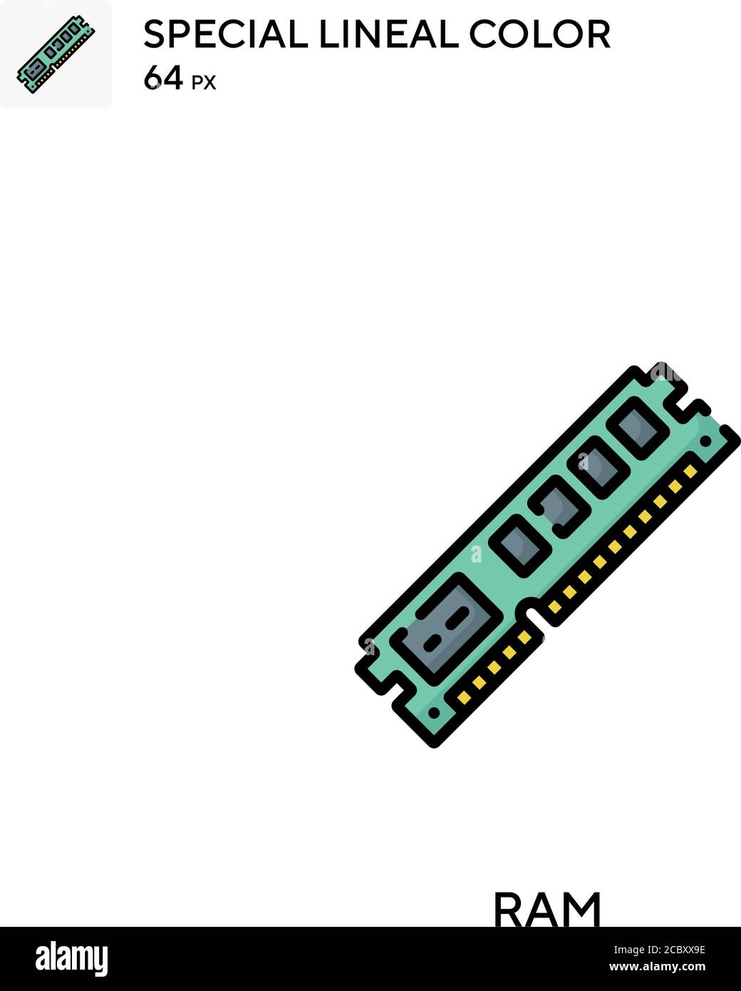 Ram Special lineal color vector icon. Ram icons for your business ...